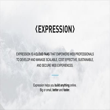 Introduction to Expression Cloud Development Framework for Developers ...