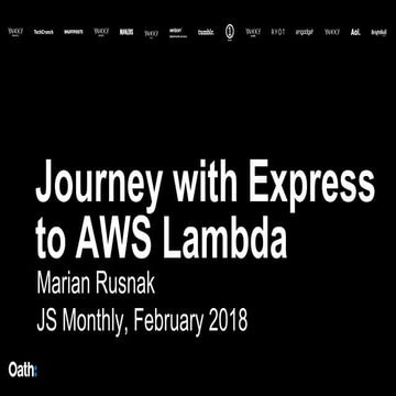 Express Apps On Aws Lambda Ppt