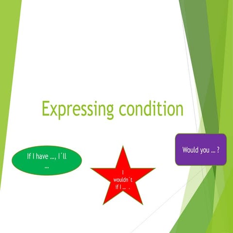 Expressing condition | PPTX