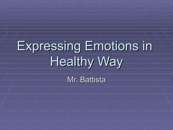 Expressed emotions | PPT