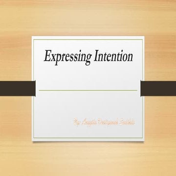 Expressing Intention ppt.pptx materi ajar | PPT