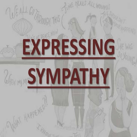 Expressing sympathy ilv | PPTX