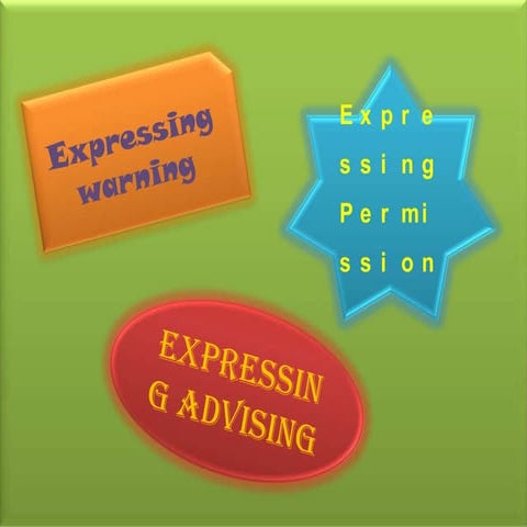 Expressing warning, advice, permission | PPTX
