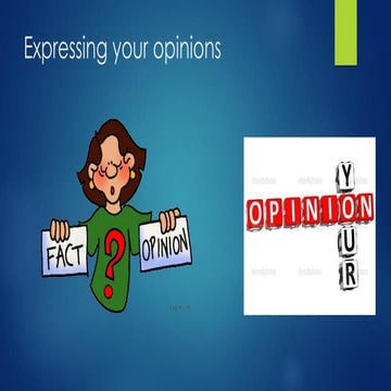 Expressing your opinions | PDF