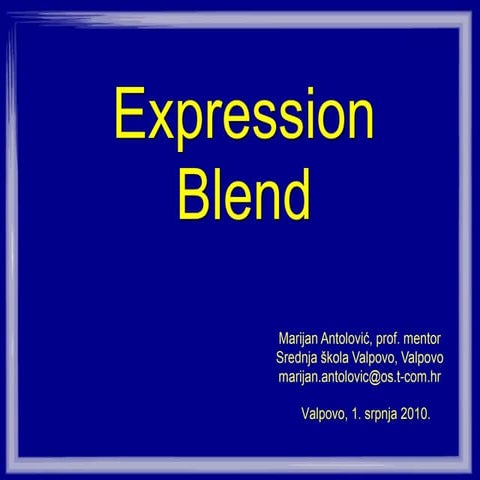 Expression blend | PPT