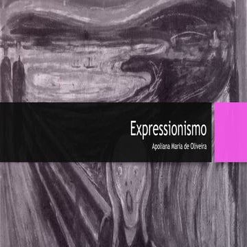 Expressionismo slide | PPTX