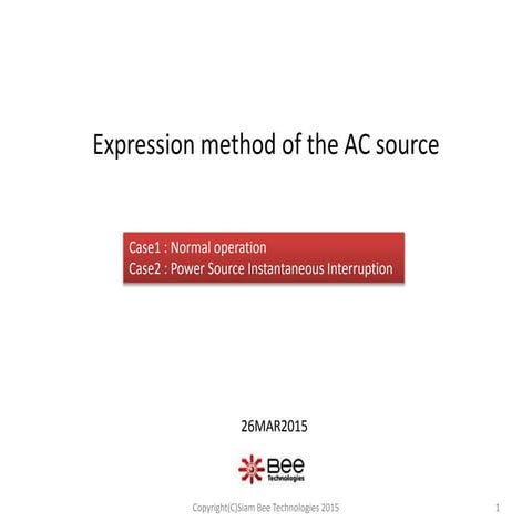 Expression method of the AC source | PPTX