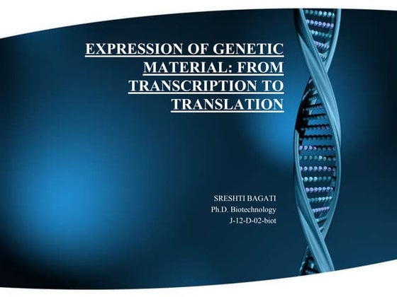 TRANSCRIPTION IN EUKARYOTES | PPT