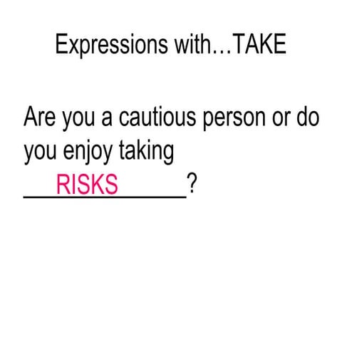 Expressions with take | PPT