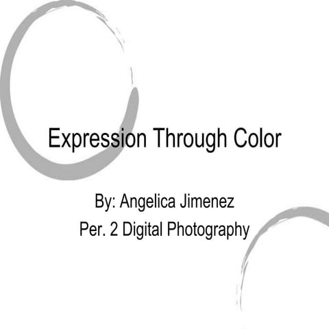Expression through color | PPT