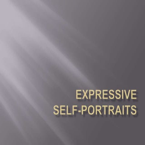 Artistic Self-portraits for kids. | PPSX