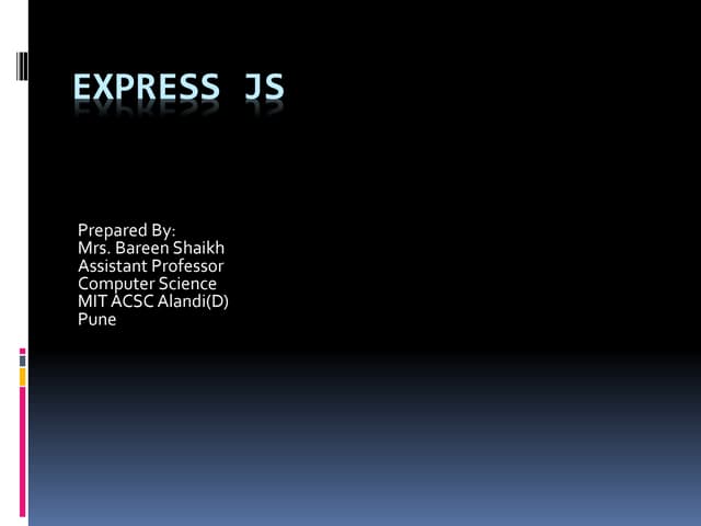 Expressjs Introductionpdf 7933