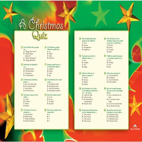 Express publishing christmas quiz | PPT