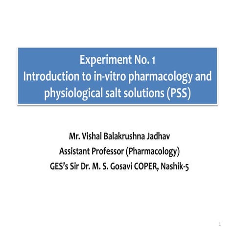 Commonly used instrument in Experimental Pharmacology | PPTX
