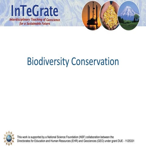 Biodiversity Conservation (In Situ and Ex situ conservation | PPTX