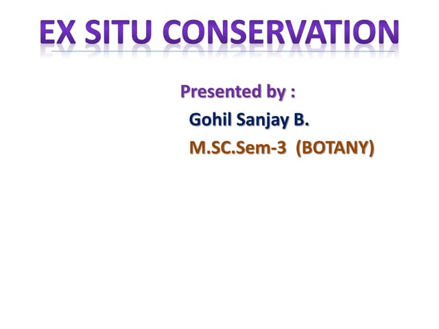 Biodiversity and its conservation | PPTX