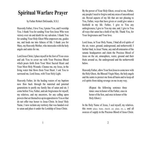 Atomic Prayer by Dr. Cindy Trimm | PDF