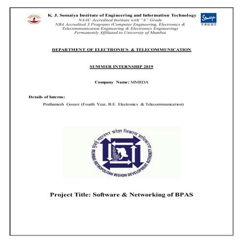 Internship- BPAS | PDF