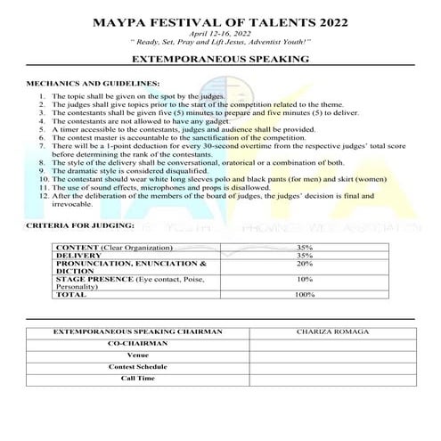 EXTEMPORANEOUS SPEAKING CRITERIA AND MECHANICS.docx