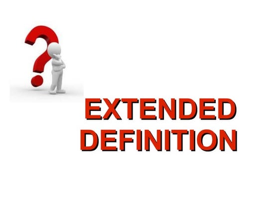 Extended definition | PPT | Smartphones | Consumer Electronics