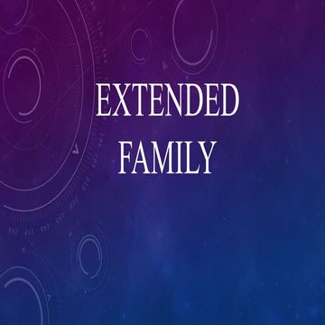 Extended family1 | PPTX