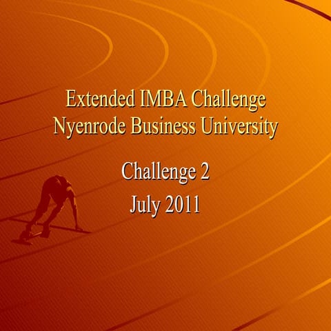 Nyenrode International MBA challenge | PPT