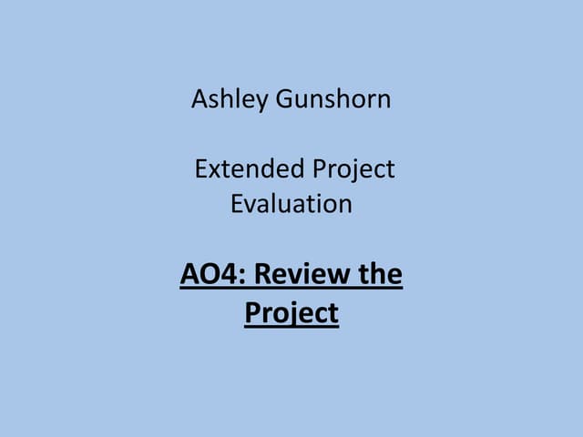 Epq presentation template | PPTX