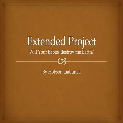 Extended project powerpoint | PPT