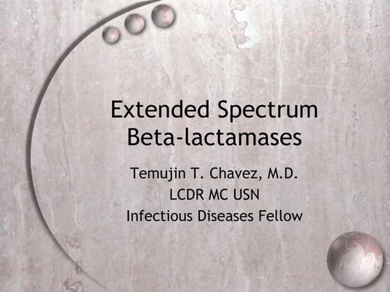 Molecular detection of extended spectrum beta- lactamases in clinical ...