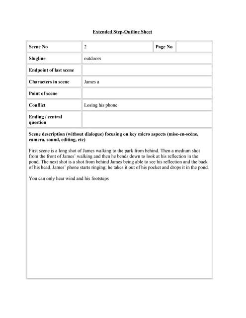 Extended Step Outline Template | PDF
