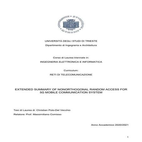Extended Summary Of Nonorthogonal Random Access For 5g Mobile Communication System Pdf 