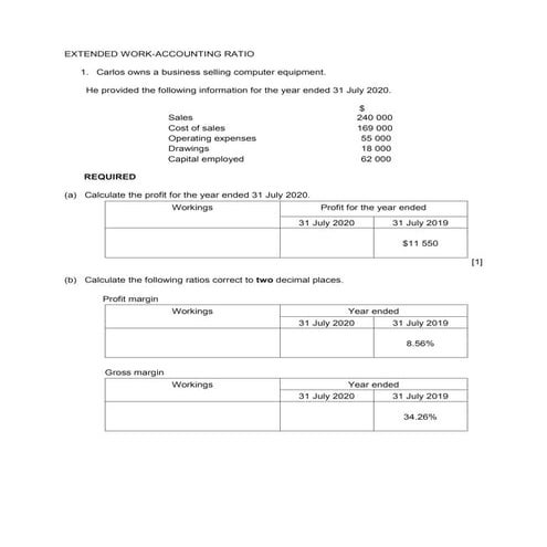 EXTENDED WORK-RATIO for year 11 igcse pdf | PDF