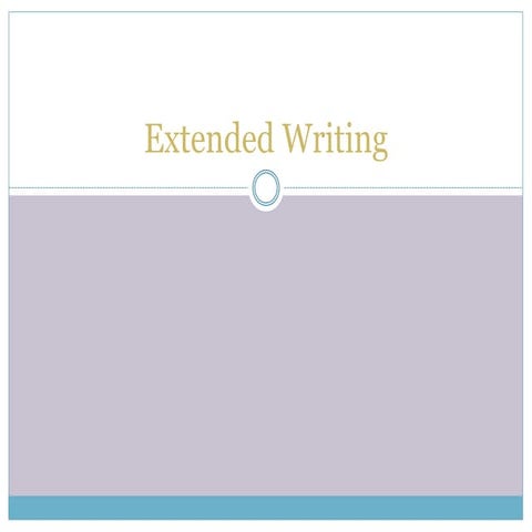 Extended writing 1 | PPT