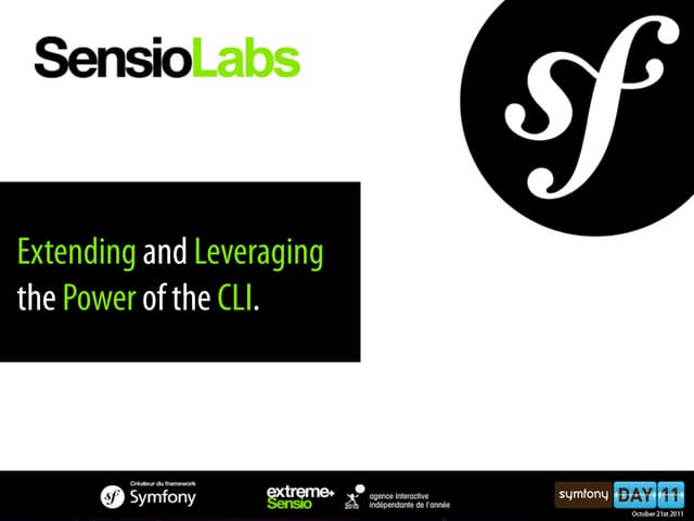 Symfony2 Extending The Console Component Ppt 1394