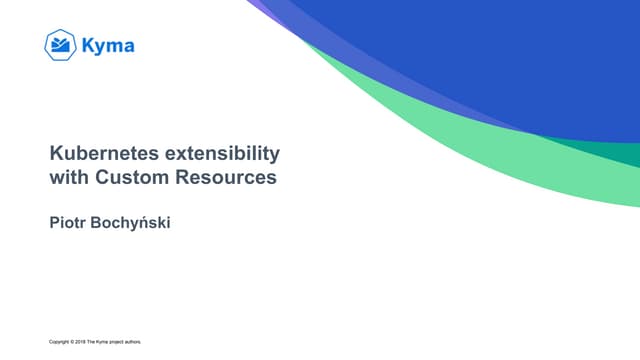 Extending Kubernetes Kyma Template Ppt 1288