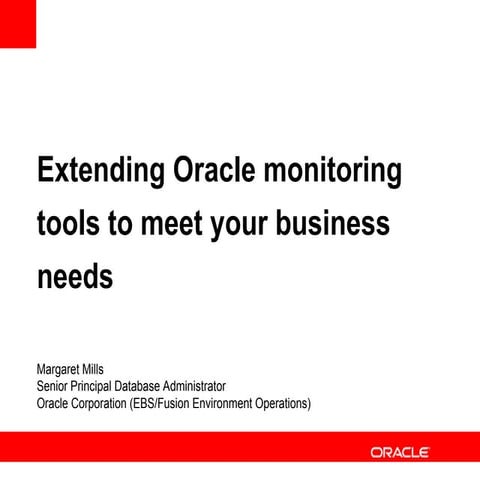 Extending Oracle Tools Final Ppt