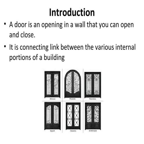 Doors and windows | PPT