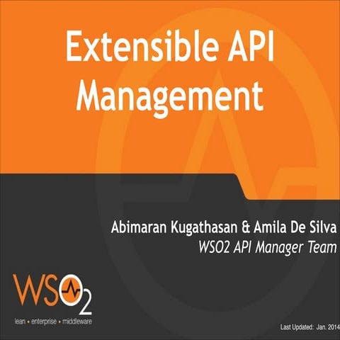 Extensible Api Management Ppt 