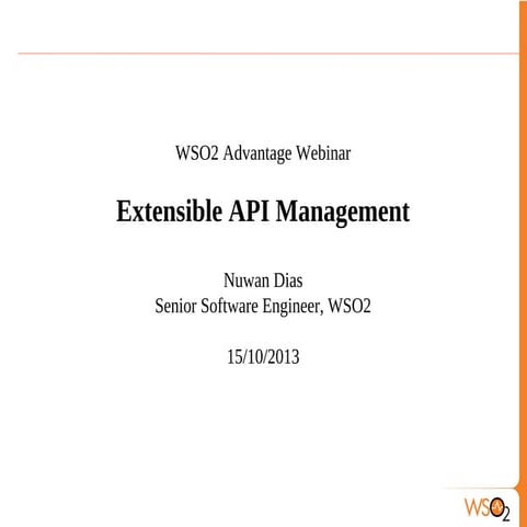 Extensible Api Management Ppt 