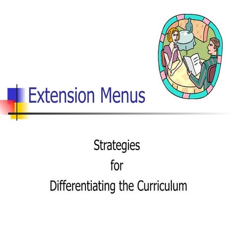 Extension Menus Ppt 