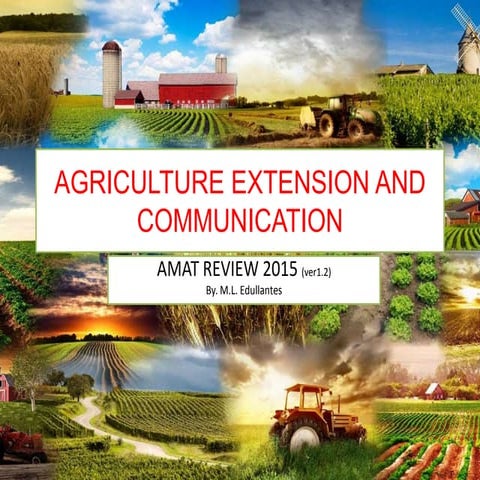 Agriculture Extension and Communication ver1.2 | PPTX