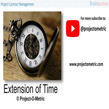 Extensions of Time - Contract Management | PPTX