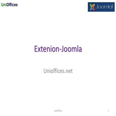 Extention joomla | PPTX