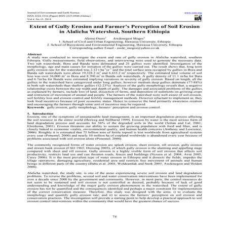 Gully classification and its contol measures | PDF