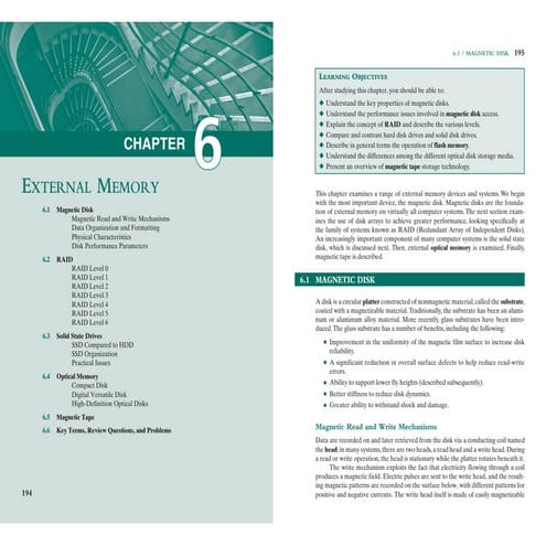 external-memory book magnetic disk, RAID, solid state drivers | PDF