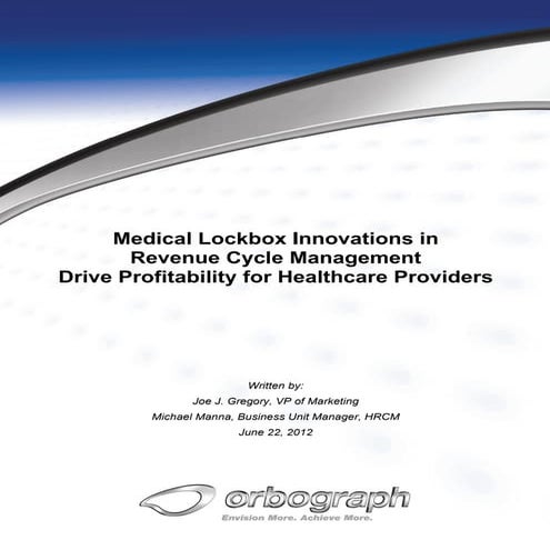 Medical Lockbox Innovations in Revenue Cycle Management Drive ...