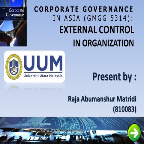 External control in organization (corporate governance) | PDF