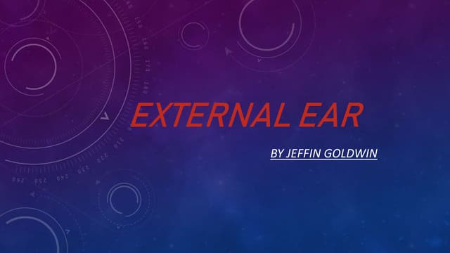 Anatomy of external ear | PPT