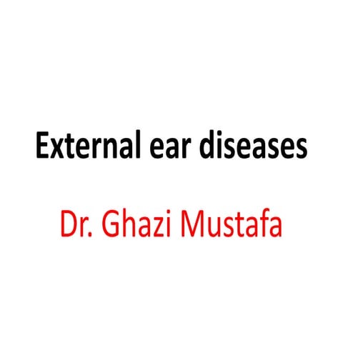 External ear disease-1.pdfuyhhhhhhhhhhhh | PDF