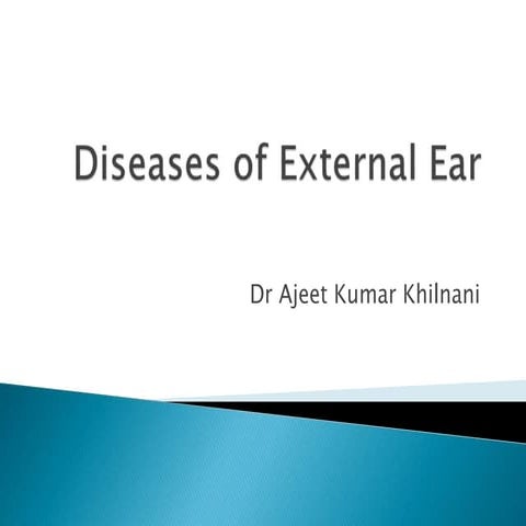 Diseases Of External Ear Ppt